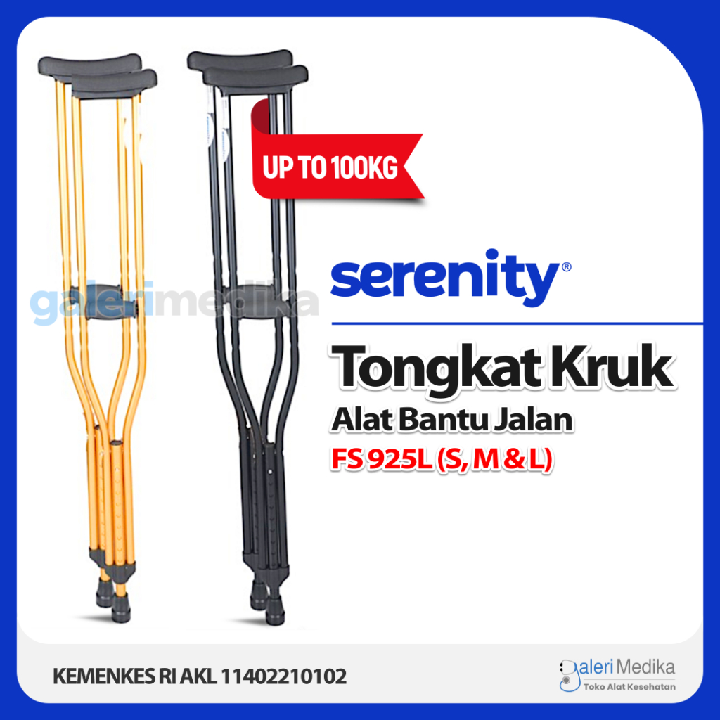 Jual Tongkat Ketiak Kruk Serenity FS925L / FS 925 L / Crutch Serenity FS925 / Tongkat Jalan ...