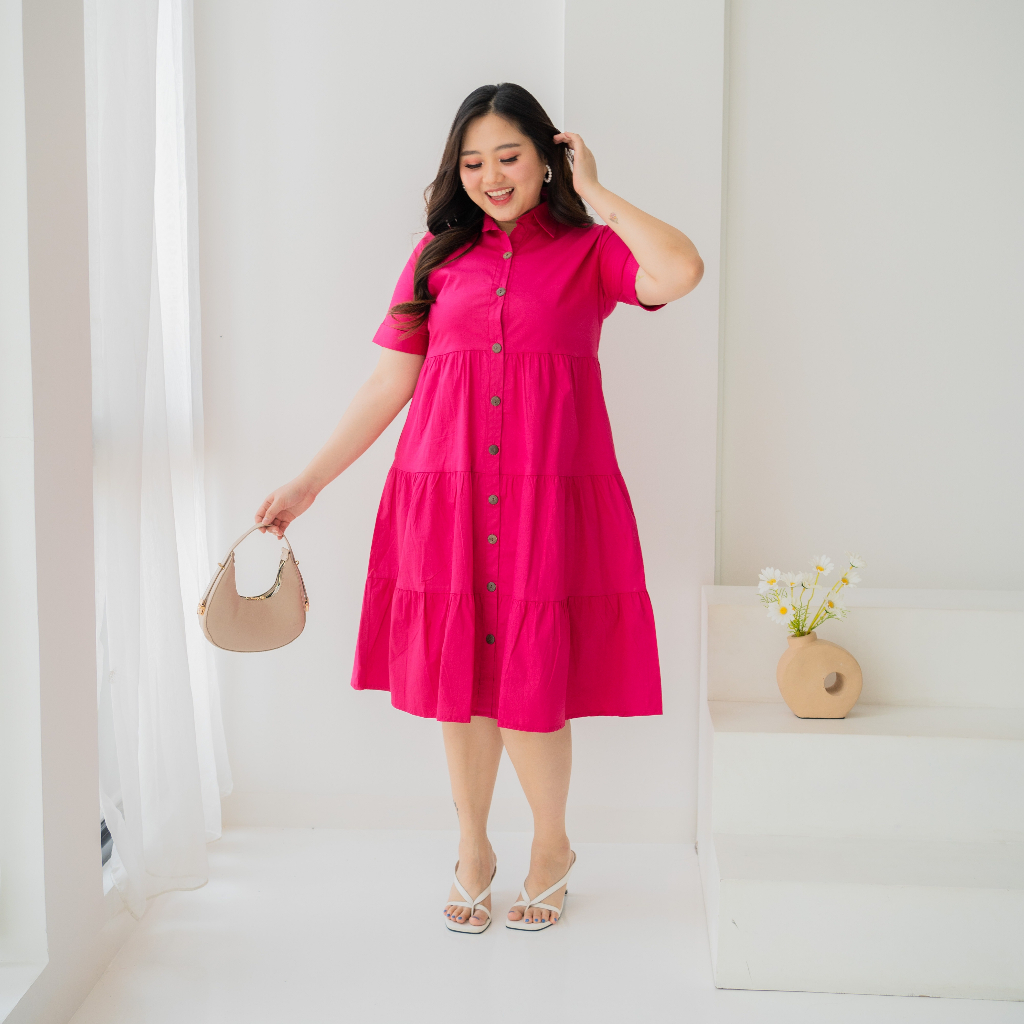 Jual Nadia Dress Jumbo tunik jumbo oversize ukuran LD130 LD120 LD110 8 ...