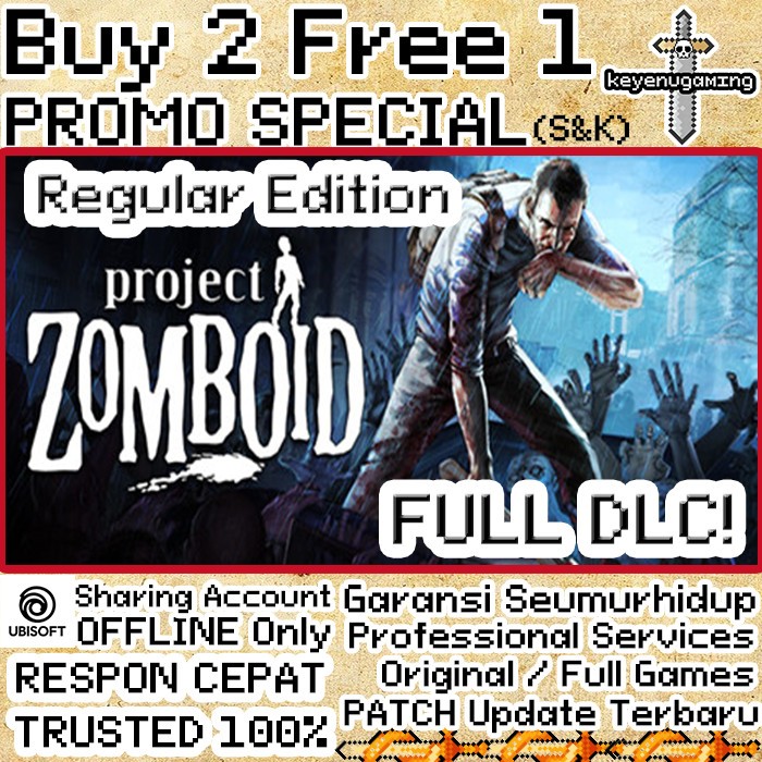 Jual PROJECT ZOMBOID PC FULL DLC - Buy 2 Get 1 GAME Original | Shopee ...