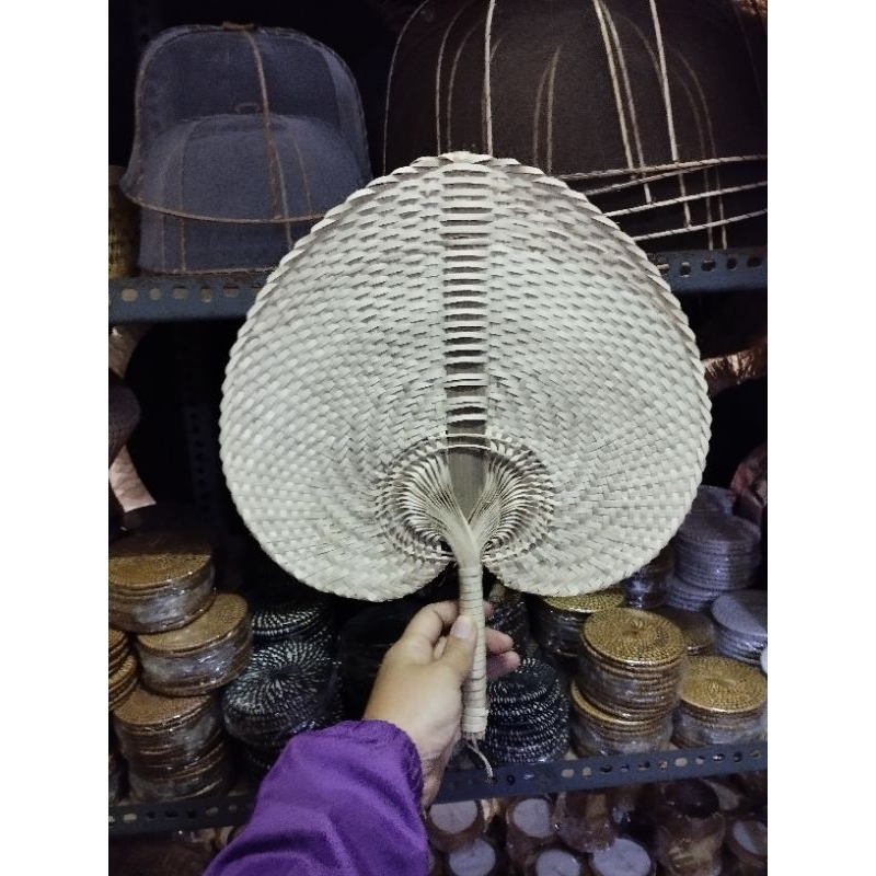 Jual Kipas anyaman 22x28cm /Kipas pandan/Kipas rotan/kipas lontar ...