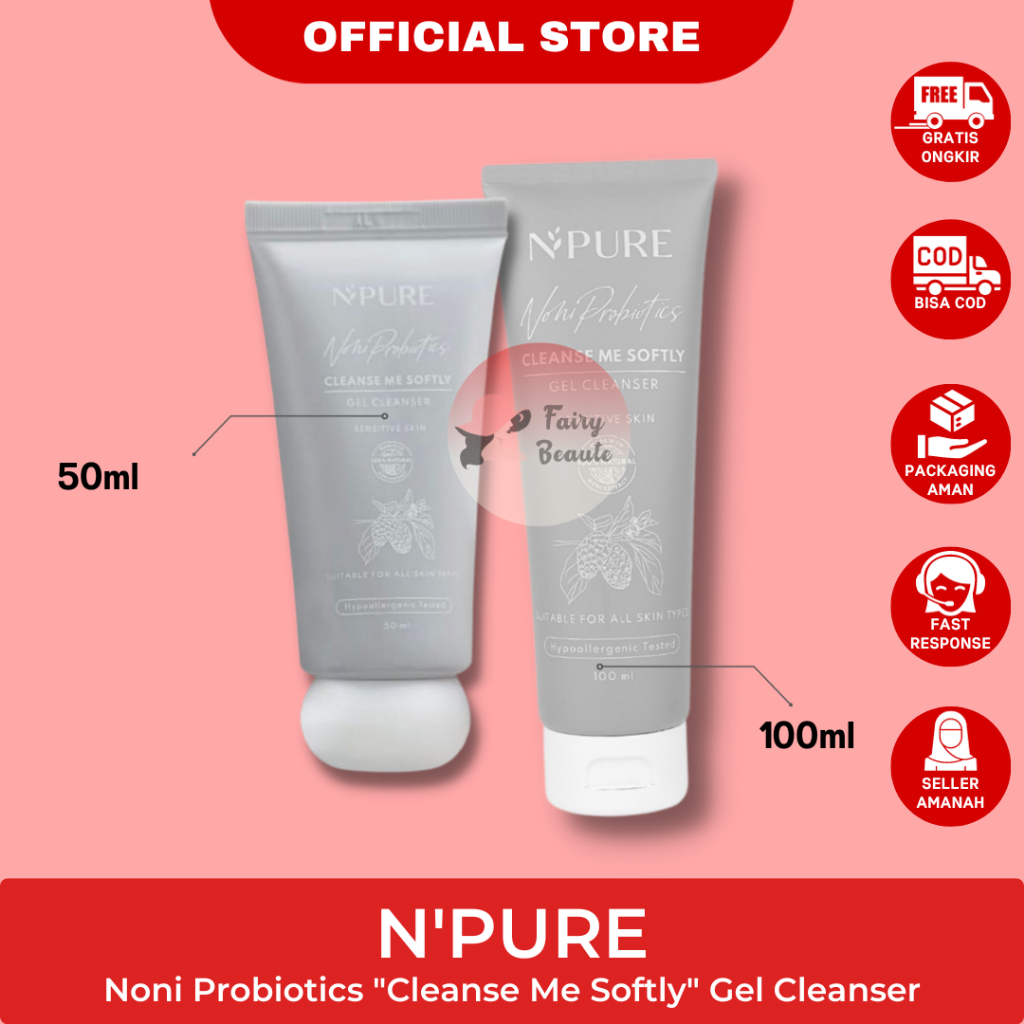 Jual NPURE NONI PROBIOTICS "CLEANSE ME SOFTLY" GEL CLEANSER Original ...