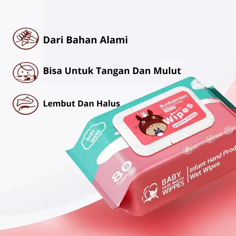 Jual Tissue Basah Bayi 80 lembar Tisu Basah Tangan dan Mulut | Shopee ...