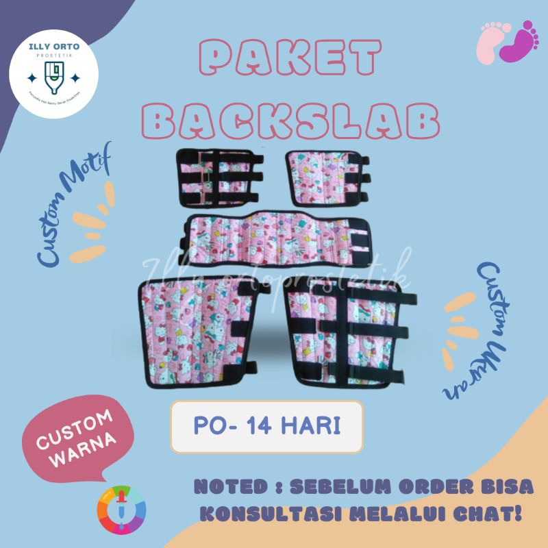 Jual BACKSLAB TERAPI ANAK PENYANGGA PLASTIK ( 1 SET BADAN,KAKI, TANGAN ...
