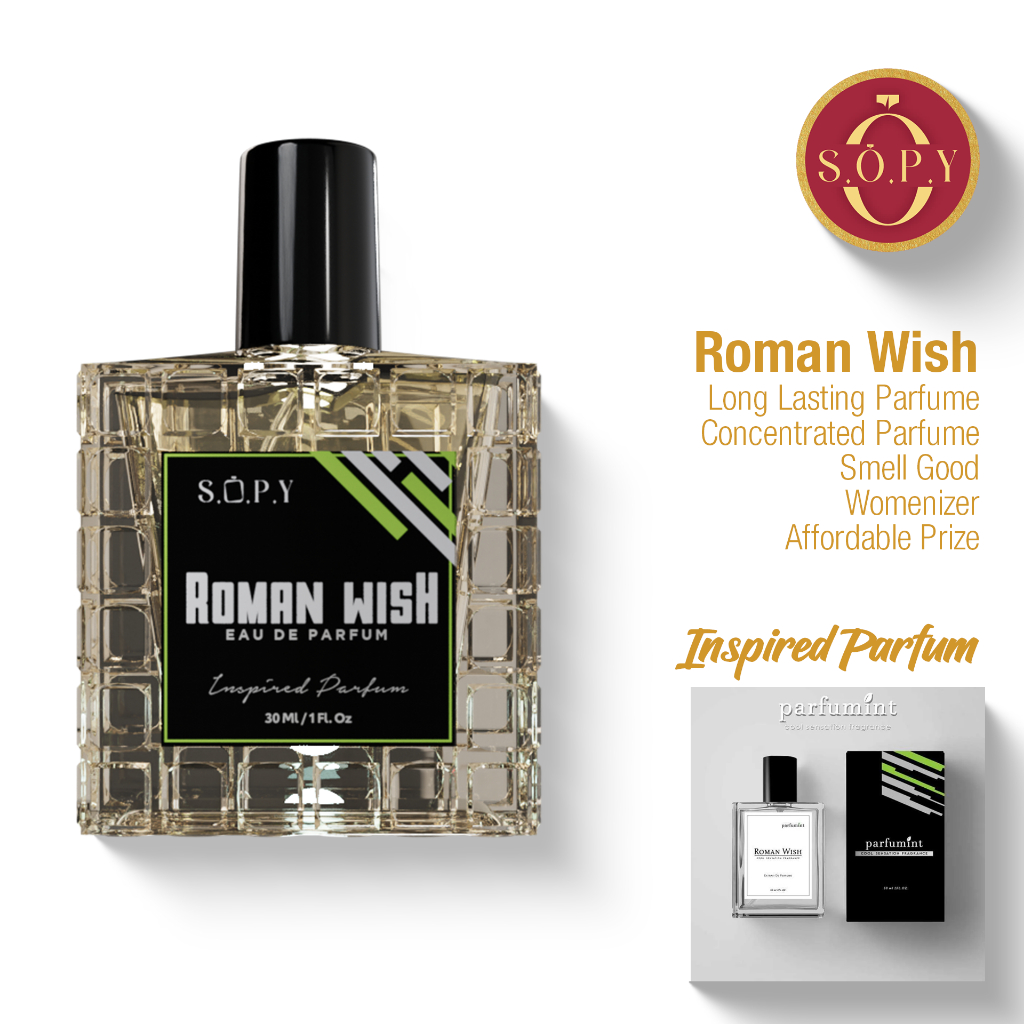 Jual Parfum Pria Roman Wish (30 ml) Sopy Parfum | Shopee Indonesia