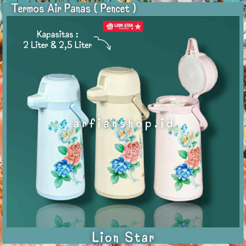 Jual LION STAR - Termos Air Panas Pompa Pencet 2L -2.5L | Shopee Indonesia