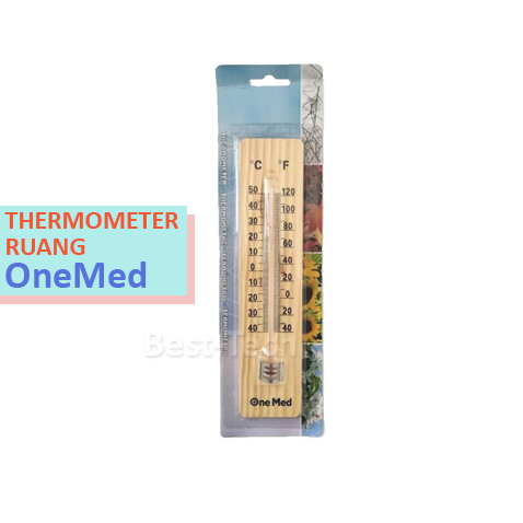 Jual Termometer Ruang Bahan Kayu OneMed | Alat Pengukur Suhu Ruangan ...