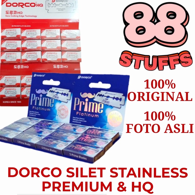 Jual Termurah •88• DORCO Silet Stainless Original & Dorco Prime ...