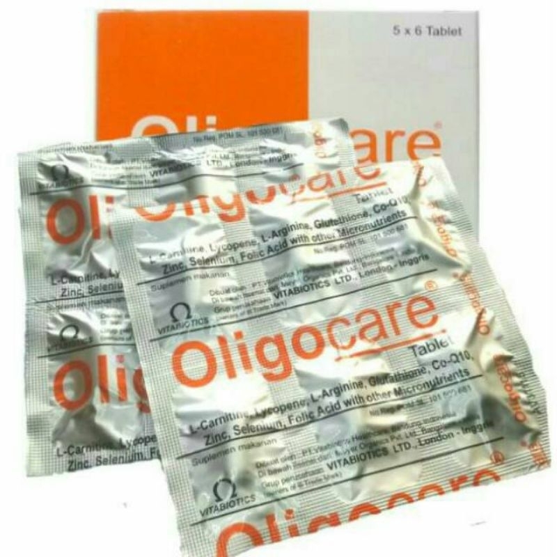 Jual 1 Strip 6 Tablet Oligocare / Suplemen Kesehatan Kesuburan Suami ...