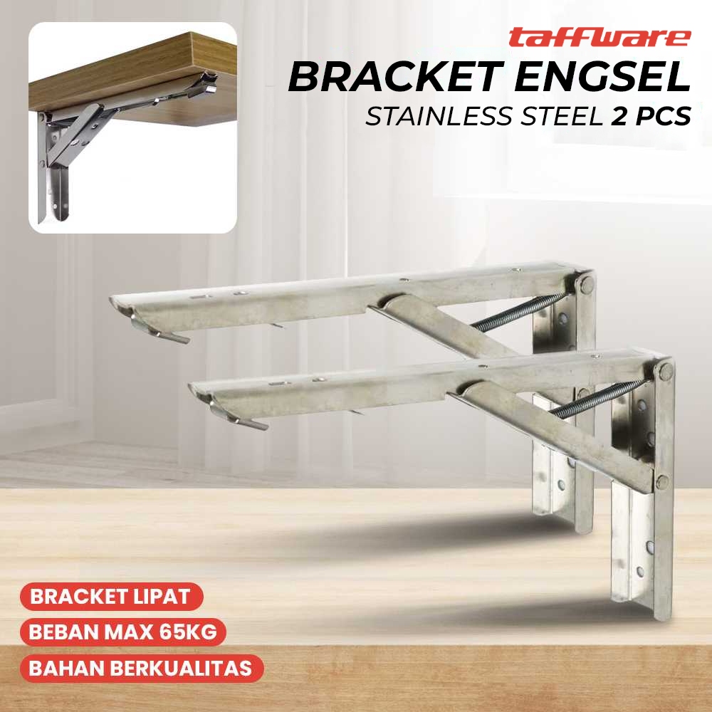 Jual Bracket Engsel Siku 10" Inch 65kg Set 2pcs Meja Lipat Folding ...