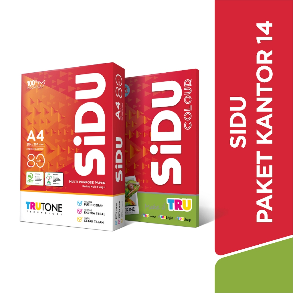 Jual SiDU Paket Kantor 14 (Kertas HVS 80 GSM A4 & Kertas HVS Berwarna Parrot 80 GSM A4) | Shopee ...