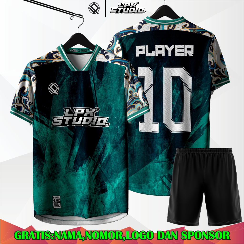 Jual Jersey Futsal Wave Shoulder Custom Free Name Set | Shopee Indonesia