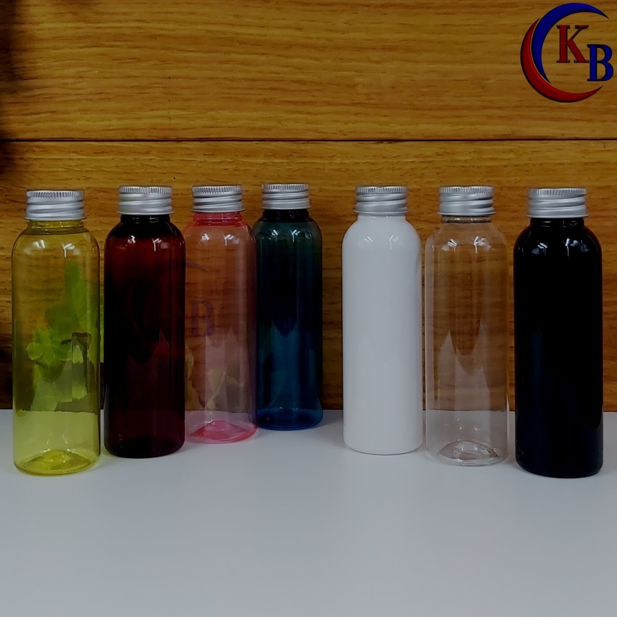 Jual BOTOL ULIR 100 ML ALUMUNIUM SILVER NECK 24 / BOTOL PLASTIK PET BR 100ML | Shopee Indonesia