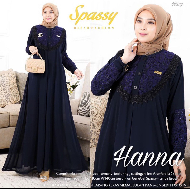 Jual HANNA HANNI DRESS L LD 110 & XXL LD 130 JUMBO MAXY CRINGKEL ...