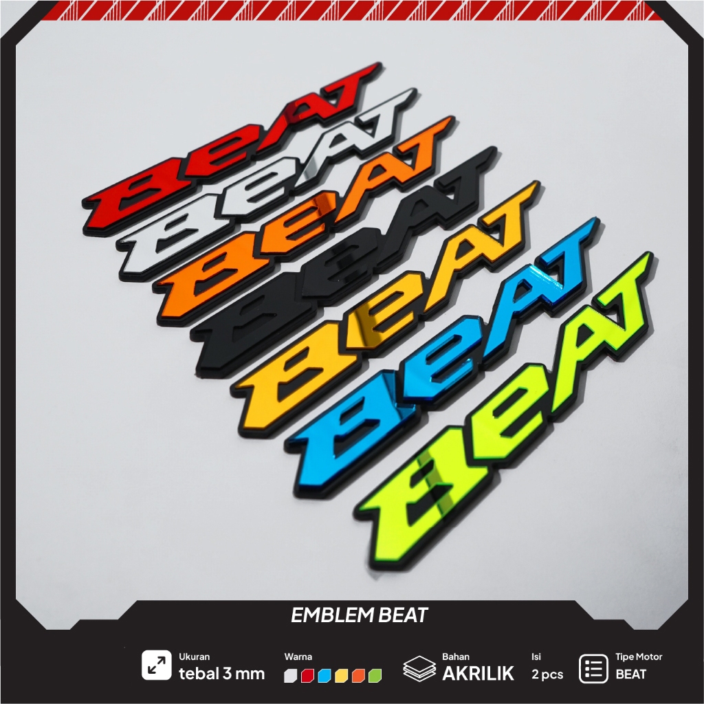 Jual Emblem 3D Timbul Honda Beat – Tampilan Elegan dengan Beragam ...
