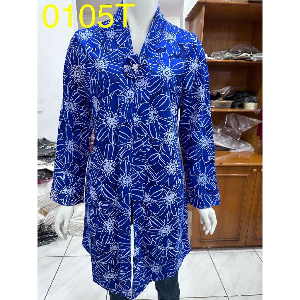 Jual 0099T tunik alexuez organdi brukat motif /tunik kebaya | Shopee ...
