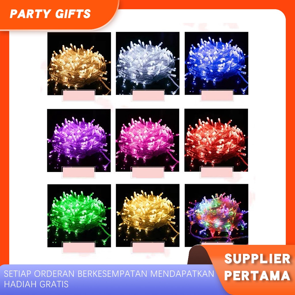 Jual Lampu Natal Led Tumblr Dekorasi Natal Lampu Hias Ukuran 8M dan 10M ...