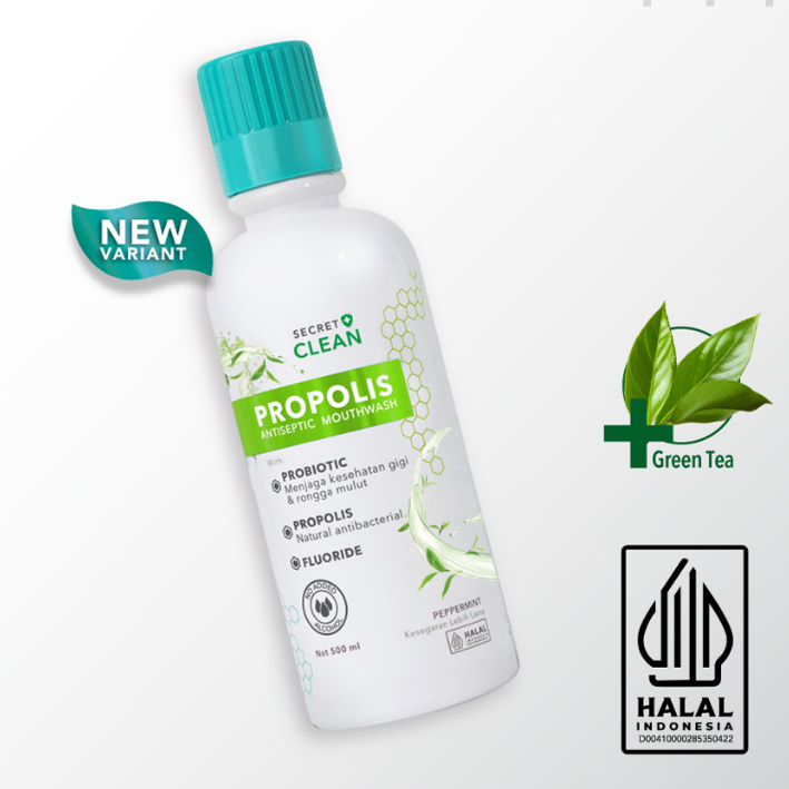 Jual SECRET CLEAN Propolis Antiseptic Mouthwash 150ml | 300ml | 500ml ...