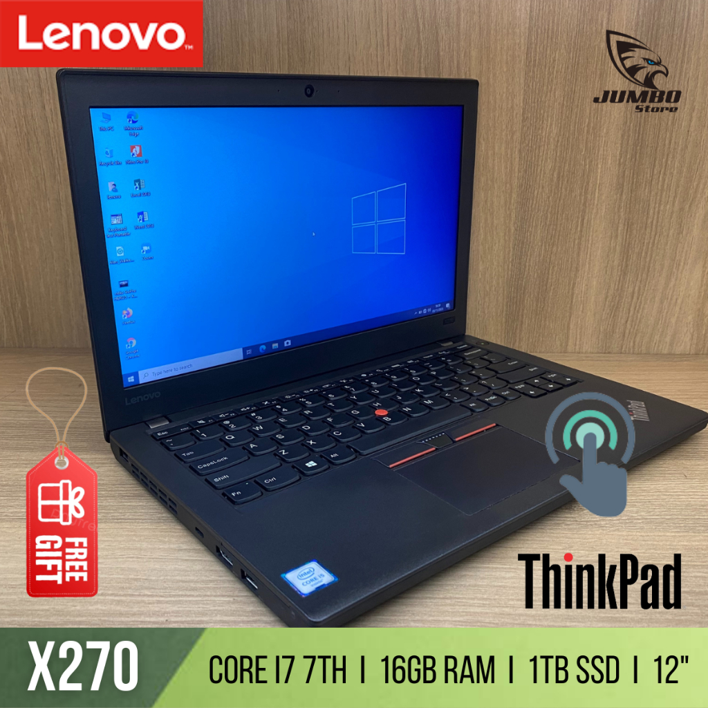 Jual Laptop Lenovo Thinkpad X270 Core i7 7th Gen 16GB RAM 1TB SSD Display 12 HD Camera Slim ...