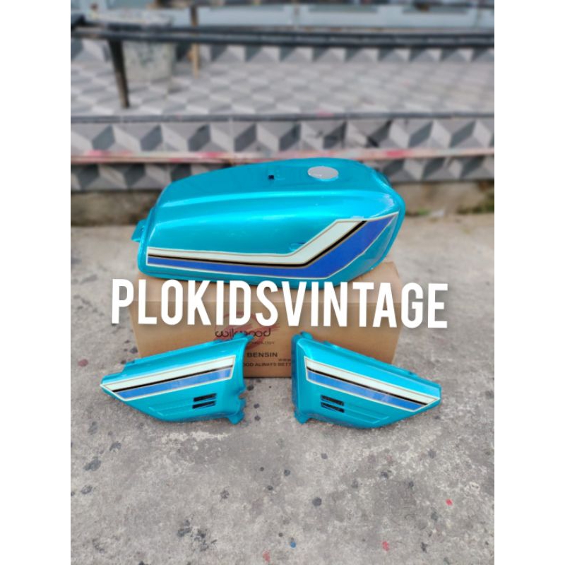 Jual PAKET TANGKI TANKI GL 100 SET TEPONG AKI + STIKER BIRU RELAXA ...