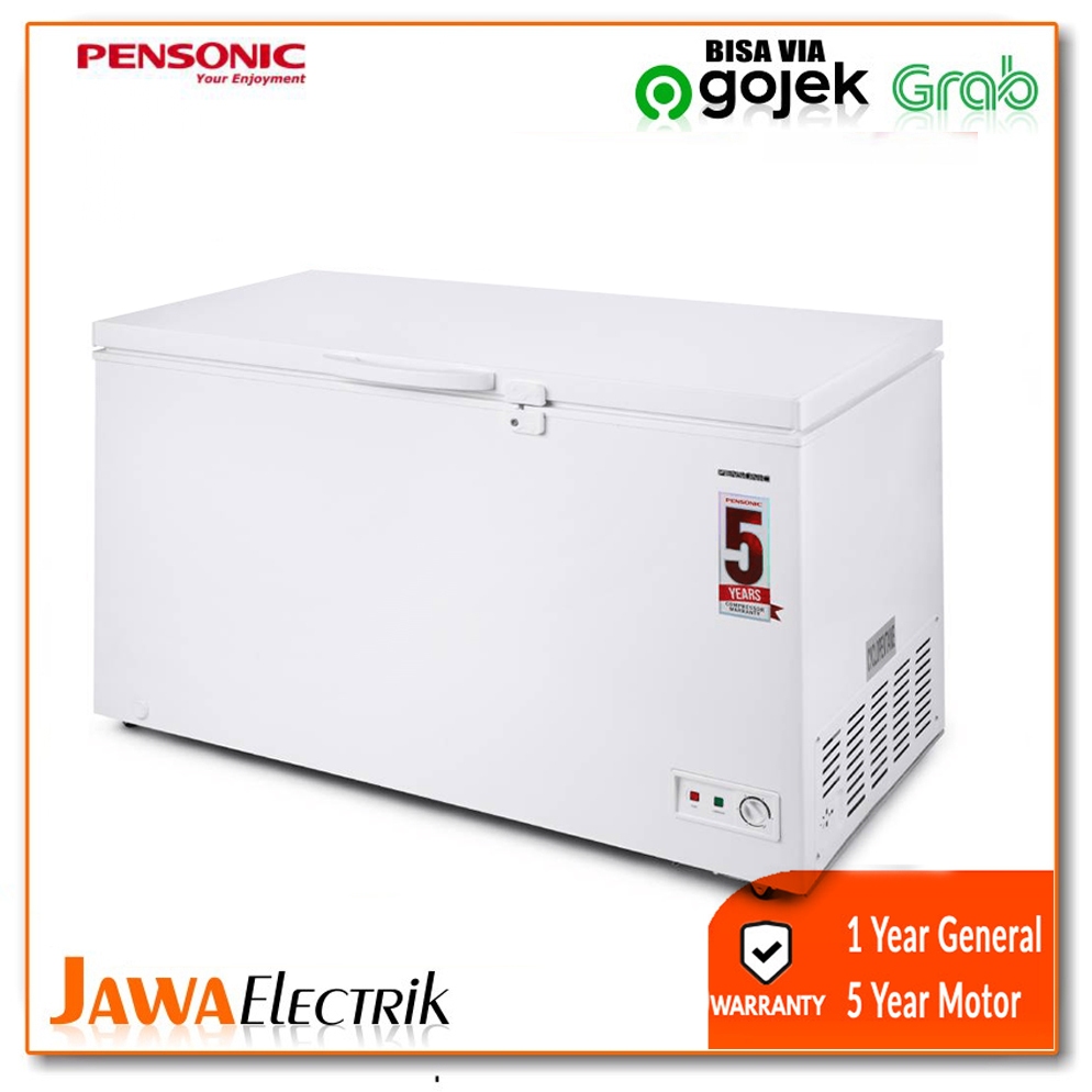Jual Chest Freezer PENSONIC PFZI-420 400L Chest Freezer Box Garansi ...