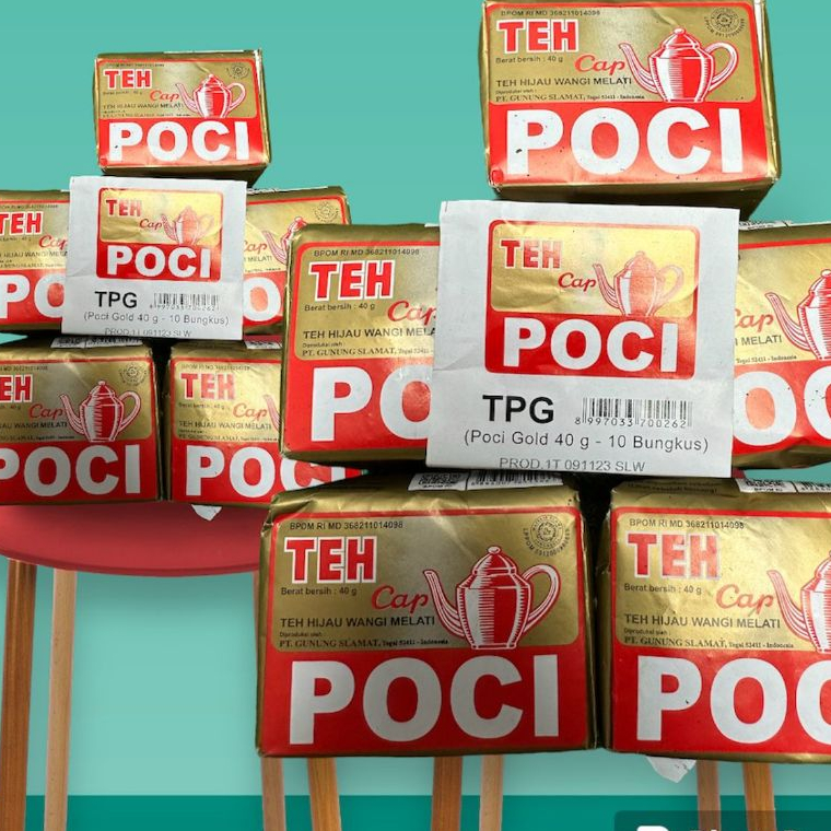 Jual TEH POCI GOLD ISI 40GRAM X 10 DAN 50 PCS-TEH TUBRUK POCI GOLD ...