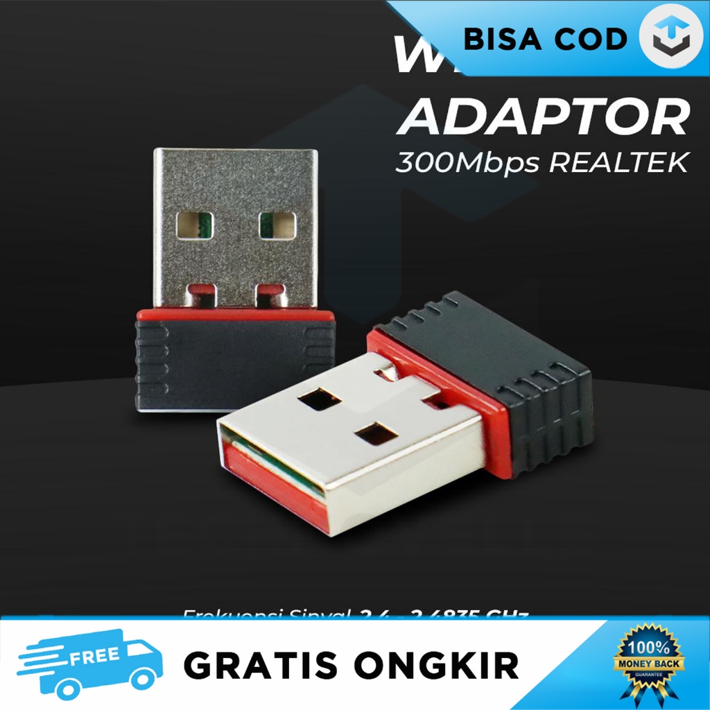 Jual PENGUAT SINYAL WIFI LAPTOP MINI USB WIRELESS ADAPTER 300Mbps LV ...