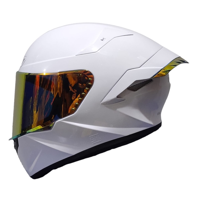 Jual White Glossy • Helm FULL Face Kbr TTC / TT Course / TT Isle Of Man ...