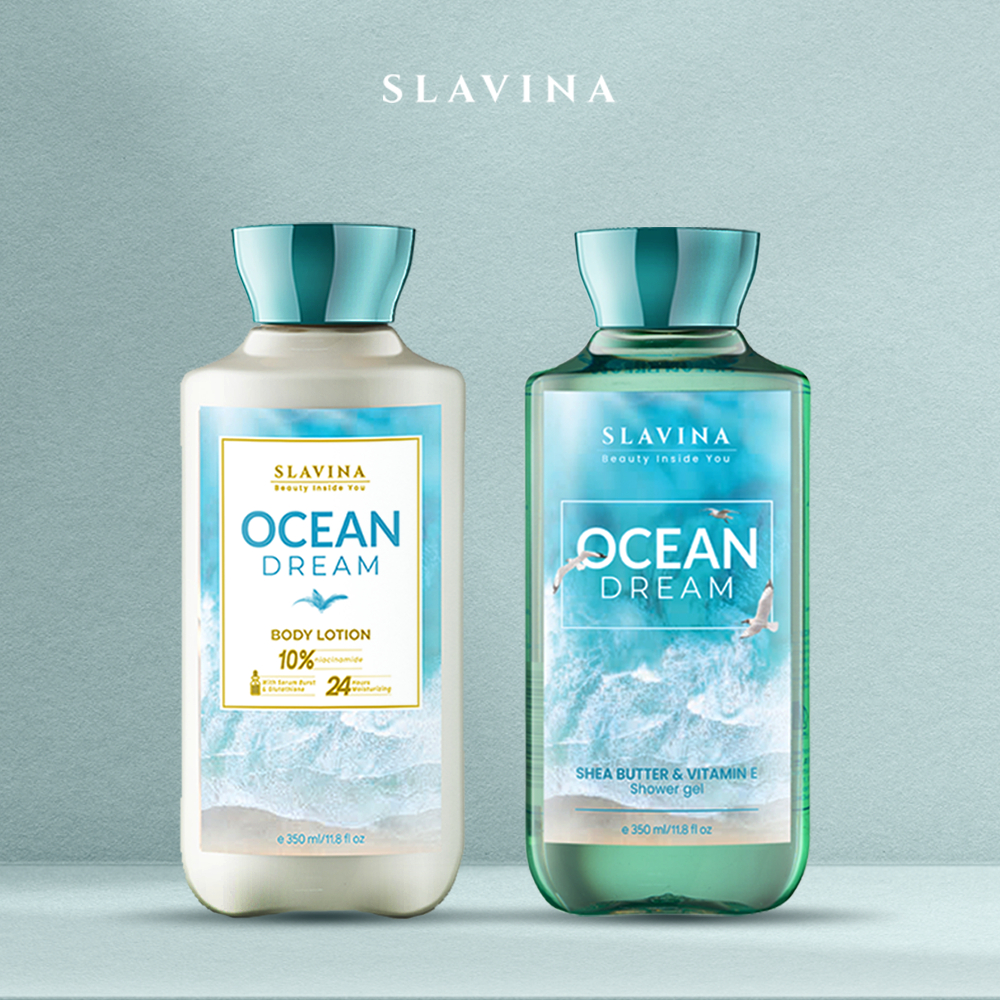 Jual SLAVINA Ocean Dream Paket Shower Gel & Body Lotion - Sabun Cair ...