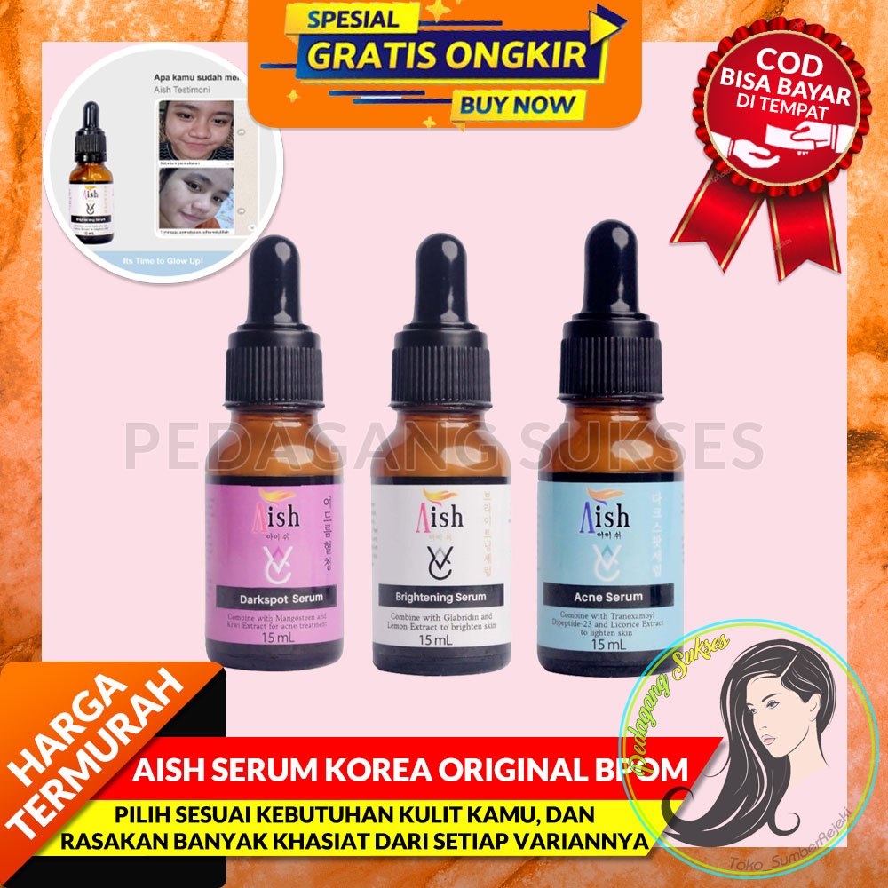 Jual AISH SERUM KOREA ORIGINAL BPOM | SERUM | AISH SERUM | ACNE ...