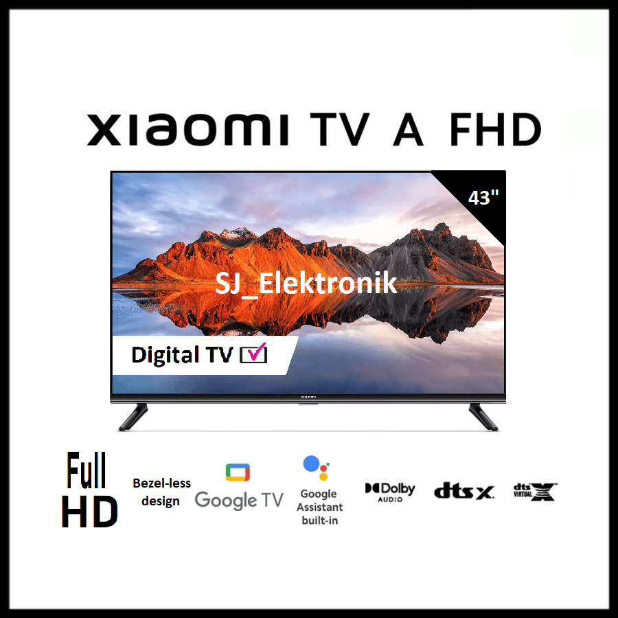 Jual (KHUSUS LUAR KOTA) Xiaomi Smart TV A 43 FHD Google TV | LED 43 ...