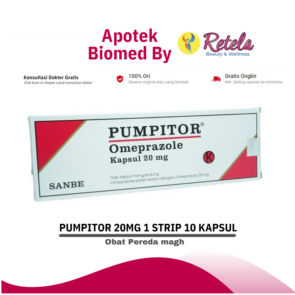 Jual PUMPITOR 20MG 1 STRIP 10 KAPSUL | Shopee Indonesia
