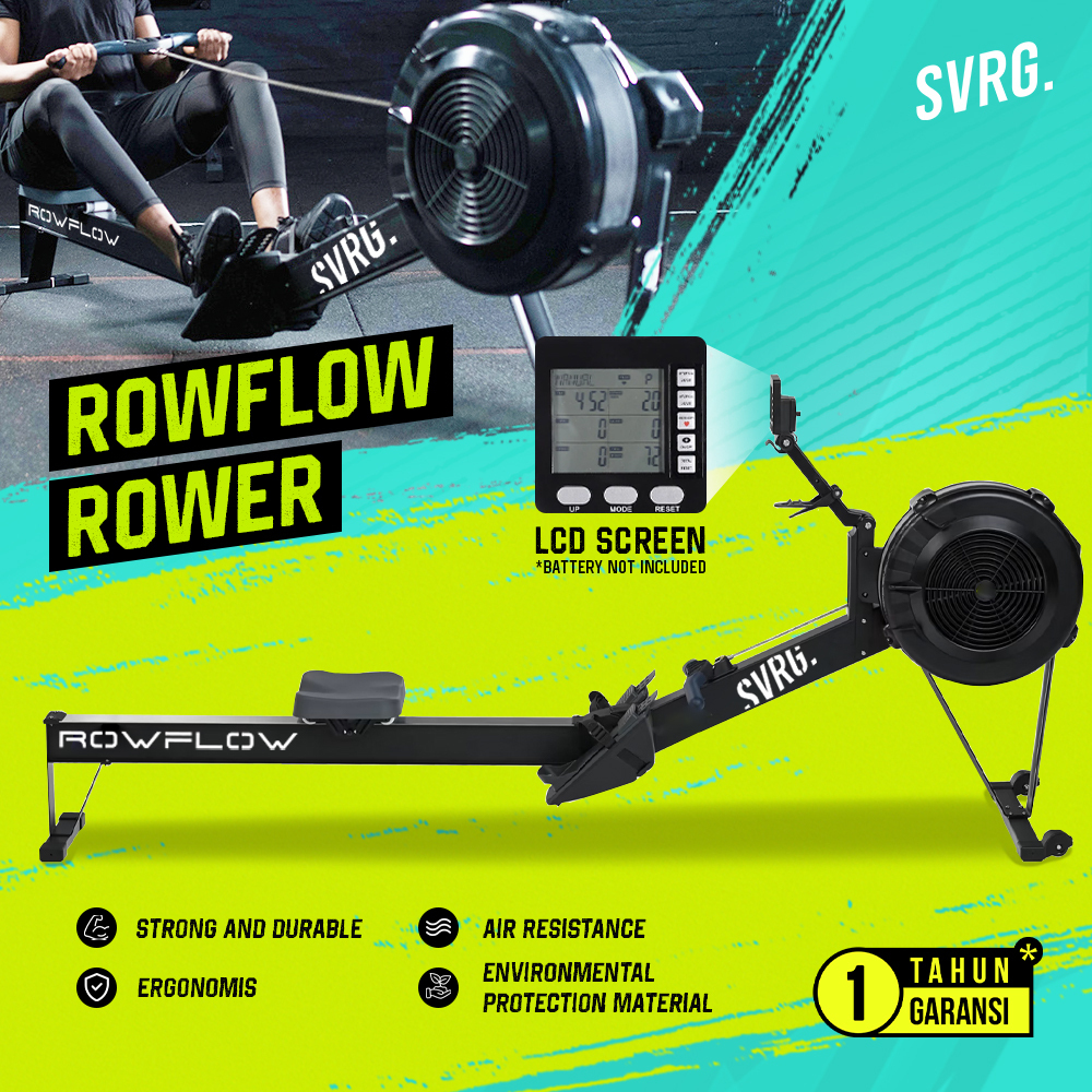 Jual SVRG. Rowflow Rower Machine Cardio - Home Gym Fitness | Shopee ...