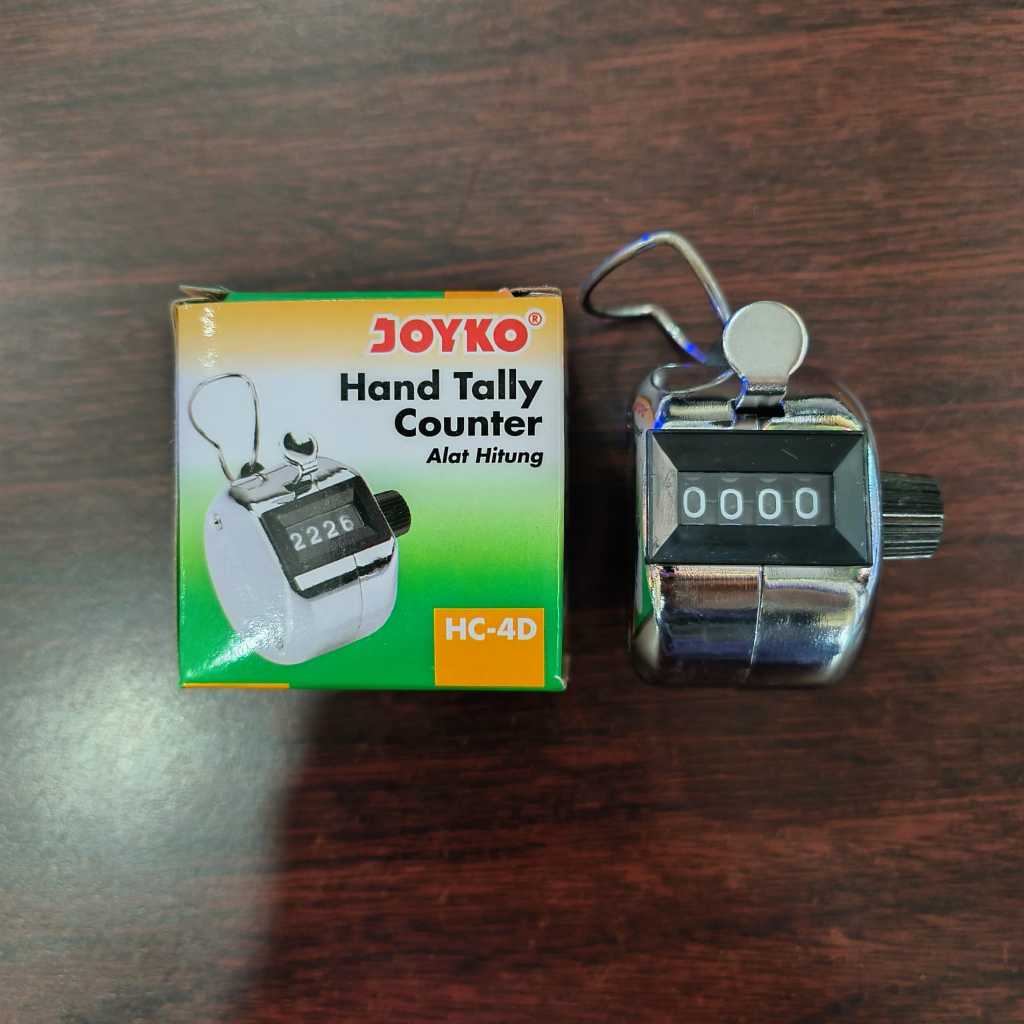 Jual Hand Tally Counter joyko HC 4 D/ alat hitung body 4 digit BESI ...