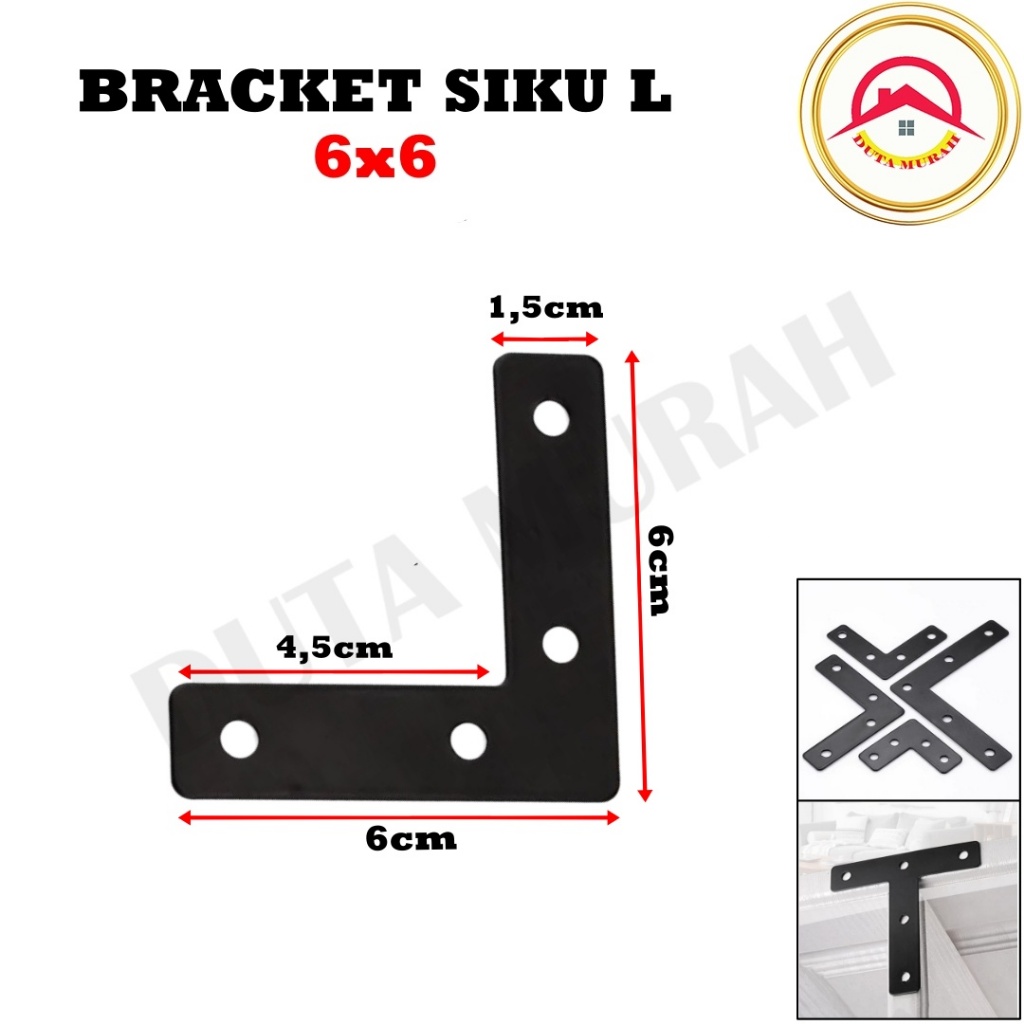 Jual Plat Siku L Segitiga Frame Siku L Plat Siku Connector 4x4 6x6 8x8 ...