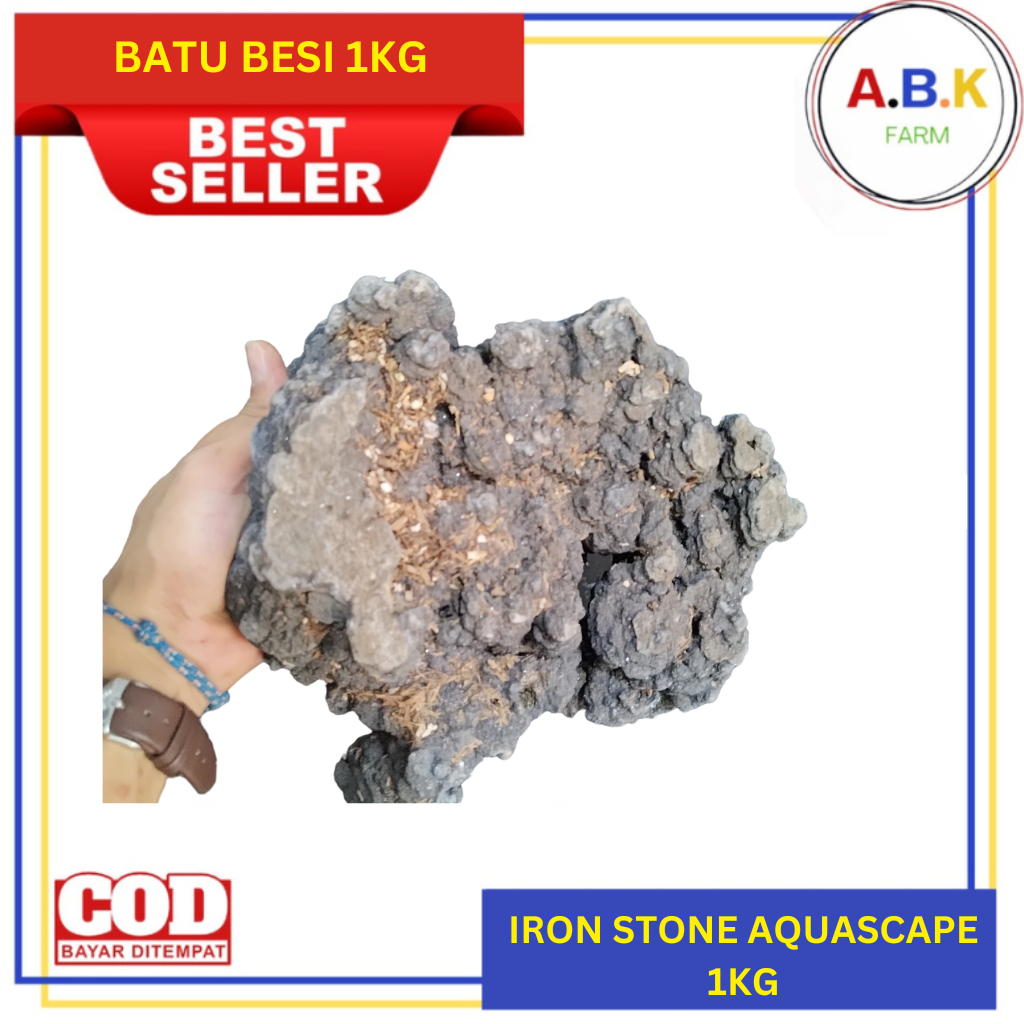 Jual batu aquascape aquarium batu besi / iron stone /Batu Suiseki Besi ...