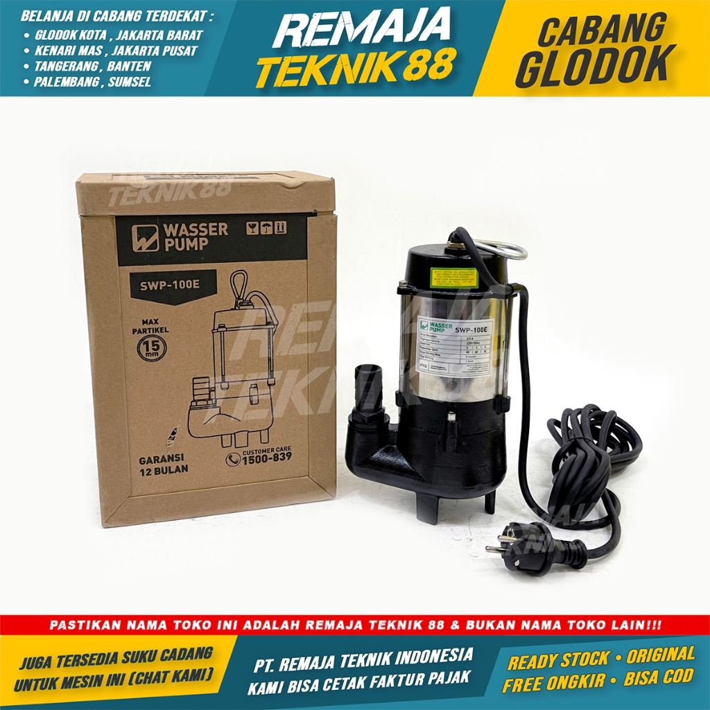Jual Wasser SWP-100E / Pompa Celup Air Kotor Wasser SWP 100 E Non ...