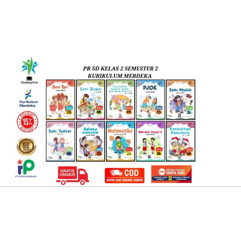 Jual BUKU PR/LKS interaktif SD Kelas 2 Semester 2 Kurikulum Merdeka Tahun 2024 Intan pariwara ...