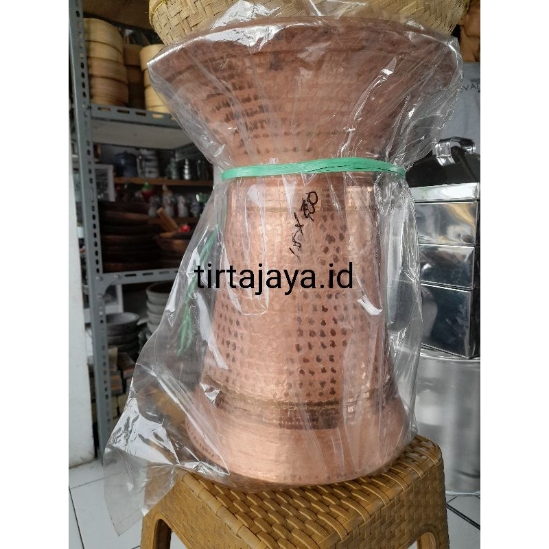 Jual Seeng tembaga asli dandang tembaga free kukusan bambu | Shopee ...