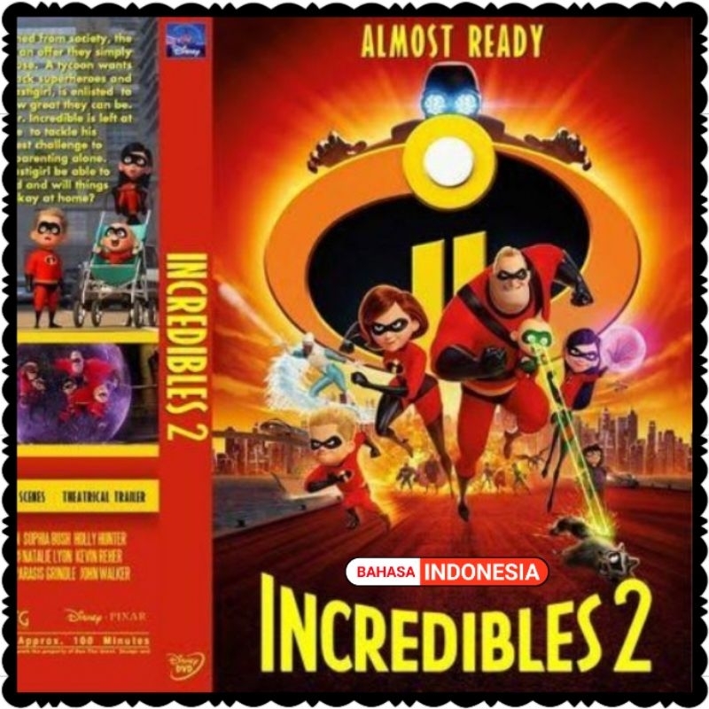 Jual KASET FILM THE INCREDIBLES DUBBING BAHASA INDONESIA-FILM ANIMASI ...