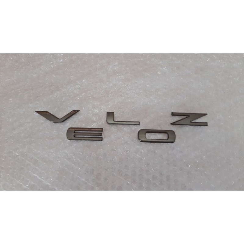 Jual Emblem Tulisan VELOZ Black chrome original | Shopee Indonesia