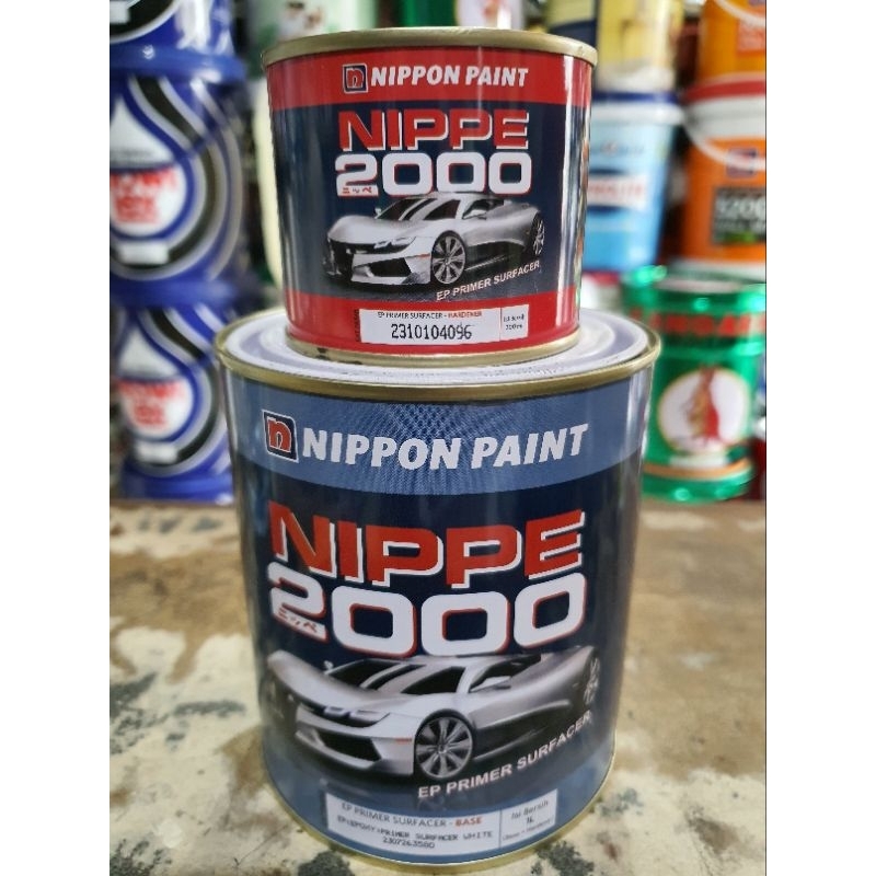 Jual NIPPON PAINT NIPPE 2000 CAT DUCO EPOXY 1KG 1 KG PUTIH ABU ABU UNTUK MOBIL BESI KAYU CAT ...