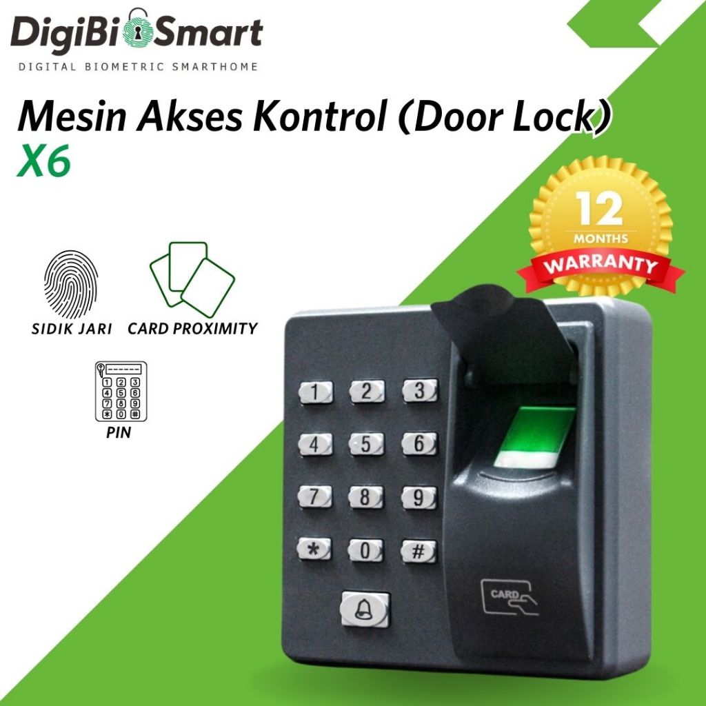 Jual Mesin Akses Kontrol Door Lock ZKTeco X6 Em Lock Acces Control | Shopee Indonesia