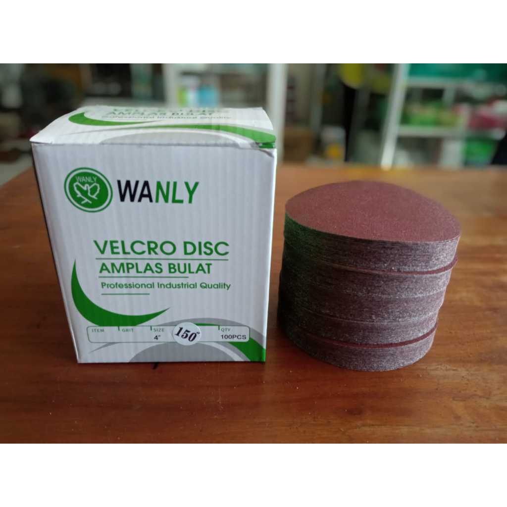 Jual AMPLAS BULAT VELCRO 4 INCH No.150 | Shopee Indonesia