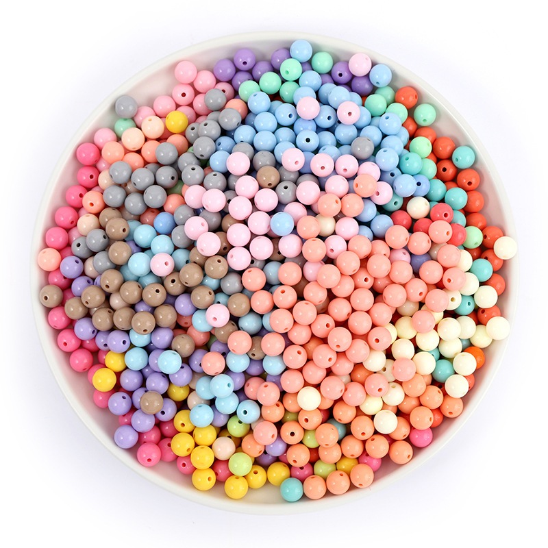 Jual 400pcs Manik Susu Pastel Bulat 4-12mm Manik Akrilik Bahan DIY ...