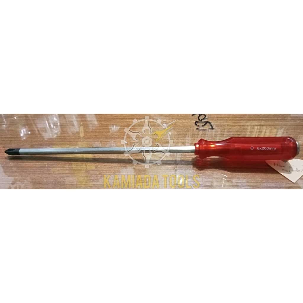 Jual Obeng WIPRO 6x 200mm/Obeng WIPRO 8" (+) | Shopee Indonesia