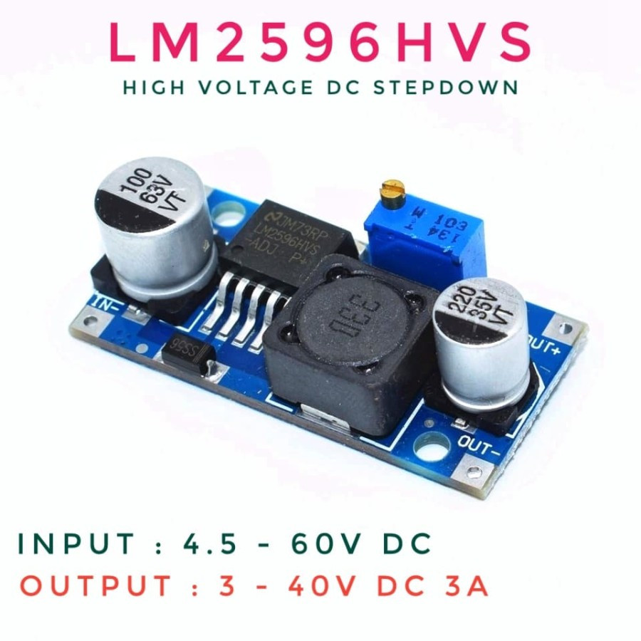 Jual LM2596HVS LM2596HV High Voltage DC Stepdown Adjustable 4.5-60v DC Buck | Shopee Indonesia