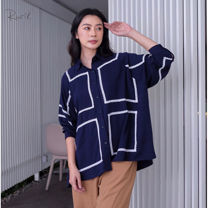 Jual Rurik Kemeja Wanita Lacey Shirt | Shopee Indonesia