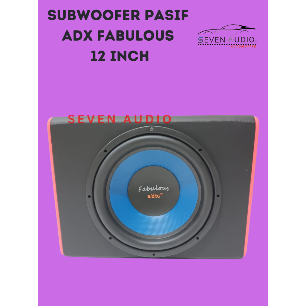 Jual Subwoofer Pasif Mobil AVX AC - 1268 & ADX FABULOUS 12" Double coil 12 Inch + Box mdf tebal ...