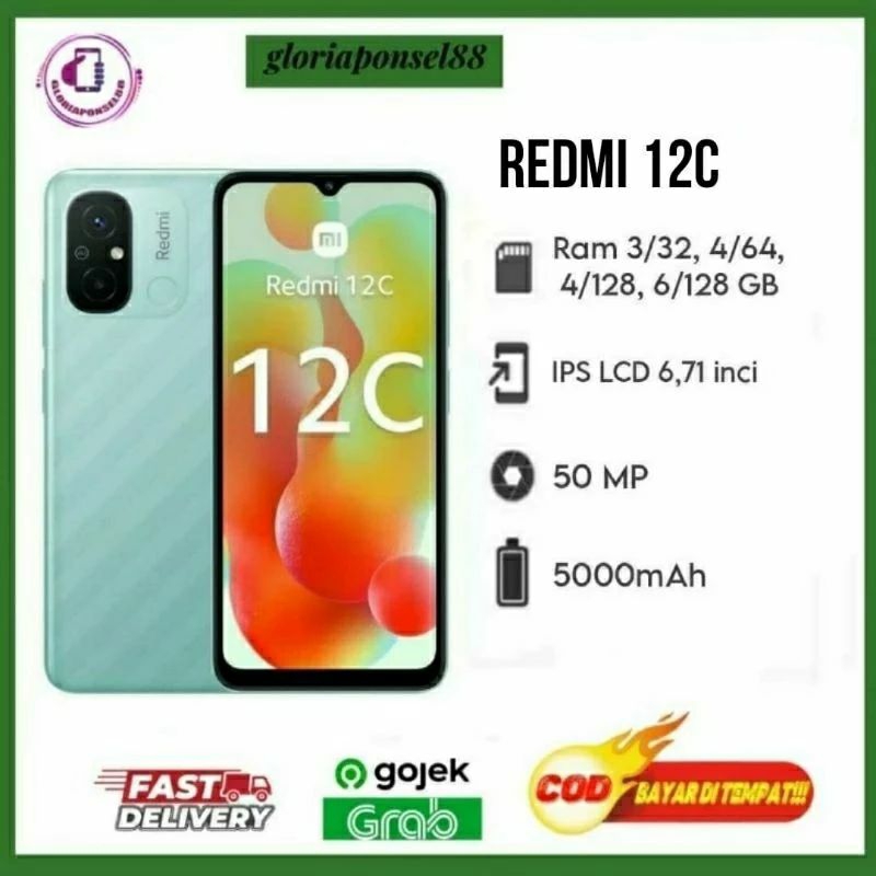 Jual XIAOMI REDMI 12C RAM 4/128GB (GARANSI TOKO 1 TAHUN) | Shopee Indonesia