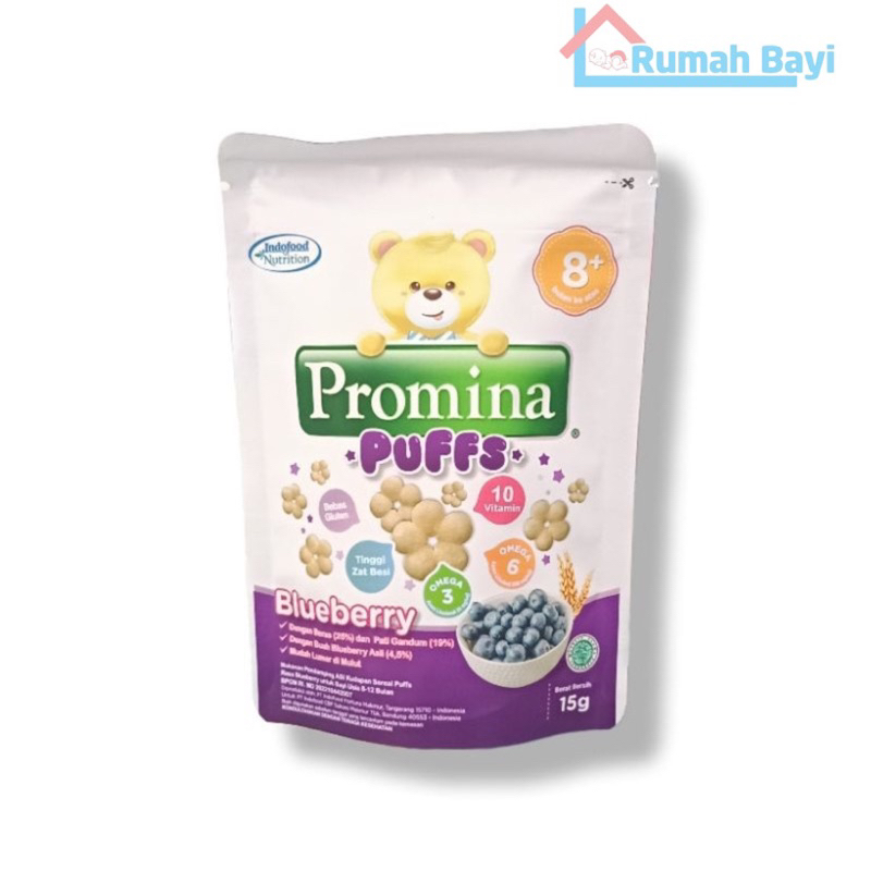 Jual PROMINA PUFFS BLUEBERRY 15g | Shopee Indonesia